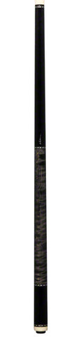Pechauer Pro R Series Ebony Stained Maple with Gray Stained Maple Wrap - Seybert's Billiards Supply