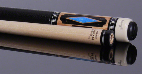 Jacoby Custom Pool Cue | HB5 Olivewood With Ebony Points Pool Cue - Seybert's Billiards Supply