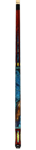 Jacoby Custom Impregnated Burl, Cocobolo and Turquoise Play Cue - 0724 ...
