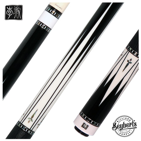 Cuelees Black Jade Dragon Pool Cue with Genuine Shark Skin Wrap ...
