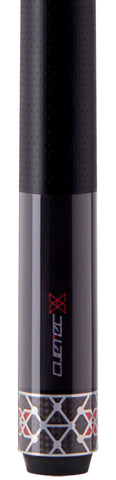 Cuetec Cynergy X Raw Black with Black Poly Wrap Pool Cue - 95-120UPW ...