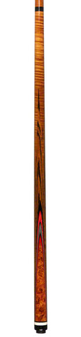 Pat Diveney DC1200 Bocote Butterfly Pool Cue with Kielwood 12.50mm Sha ...