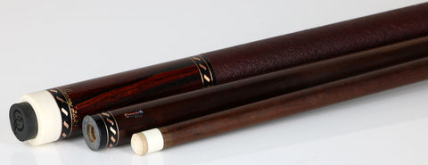 Pat Diveney Cocobolo Copper Ringwork and Elephant Wrap Custom Pool Cue ...