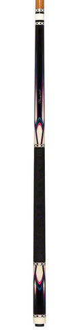 Pat Diveney Ebony Butteryfly White/Pink/Blue/Teal Custom Cue with Two ...