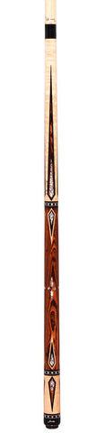 Jacoby HBV2 Series Curly Maple with Bocote Points and White Buffalo Tu ...