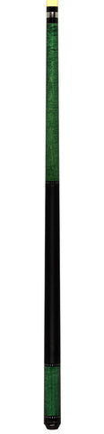 KODA Green-Stained Maple Pool Cue with Linen Wrap - Seybert's Billiards ...