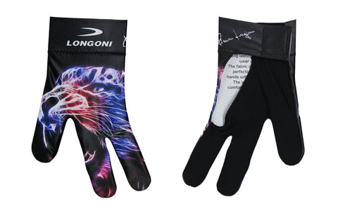 Longoni Left Hand Billiard Glove -Leopard - Seybert's Billiards Supply