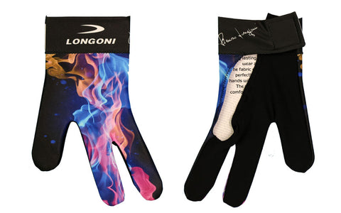 Longoni Left Hand Billiard Glove - Explosion Flames - Seybert's ...