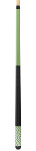 Rage Lime Green Warped Checkers Pool Cue with Pressed Nylon Wrap ...