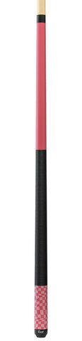 Rage Dark Fuchsia Warped Checkers Pool Cue with Pressed Nylon Wrap ...