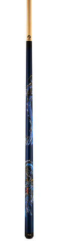 Viking De-Cues Series Blue Stained Northwood Maple with Blue Dragon Pl ...