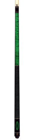 McDermott Emerald Green Stained Curly Maple Forearm and Inlays Cue of ...