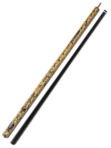 EVO Pirate Golden Plunder No Wrap Pool Cue - Seybert's Billiards Supply