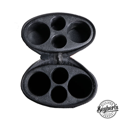 Exotic Oval Polyform Brown 2x2 Hard Pool Cue Case - C22EHR-BR - Seybert ...