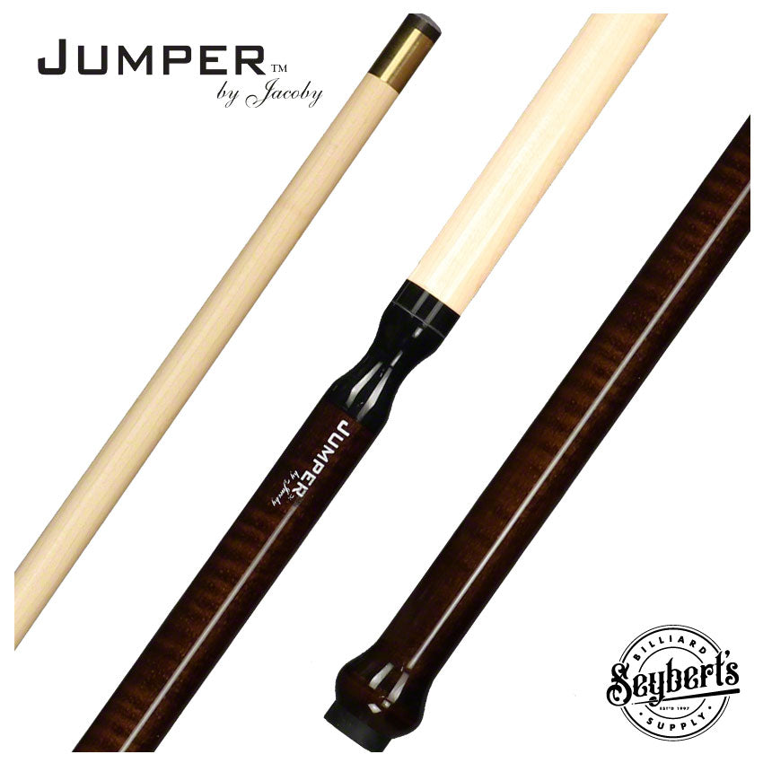 Jacoby Custom Cues | Jacoby Jumper Cue | Brown Stain Jump Cue - Seybert ...