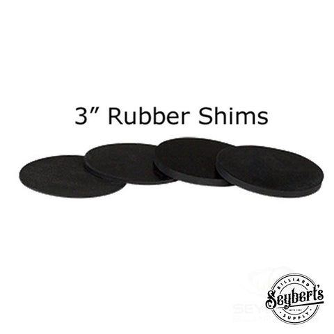 Rubber Pool Table Leg Shims- Pool Table Parts - Seybert's Billiards Supply