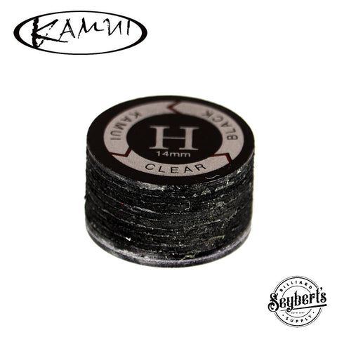 Kamui Clear Black Layered Cue Tip - Black Kamui Pool Cue Tips - Seybert ...