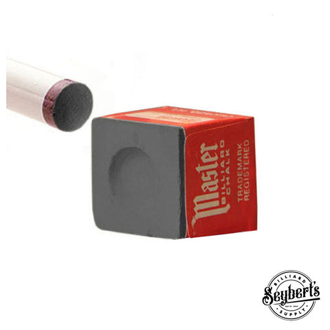 Master Cue Chalk - Black Master Chalk Dozen - Seybert's Billiards Supply