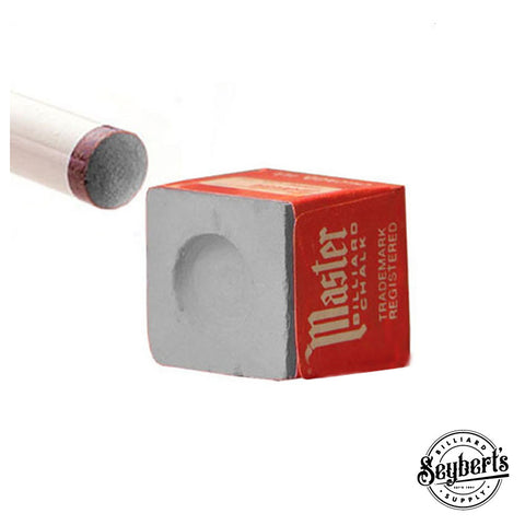 Master Cue Chalk - Black Master Chalk Dozen - Seybert's Billiards Supply