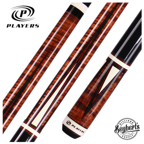 Players Pool Cue - C811 Brown Stained 4 Point Classic Series Players ...
