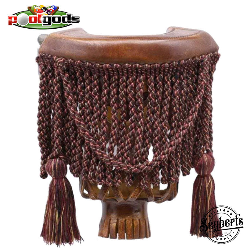 Leather Pool Table Pockets |Honey Fringe Table Pocket Set | - Seybert's ...