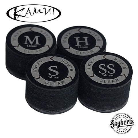 Kamui Clear Black Layered Cue Tip - Black Kamui Pool Cue Tips - Seybert ...