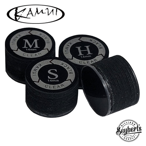 Kamui Clear Black Layered Cue Tip - Black Kamui Pool Cue Tips - Seybert ...