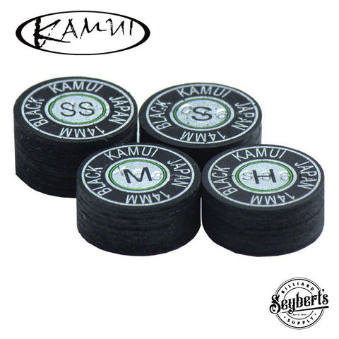 Kamui Black Layered Tip - Black Kamui Tips - Seybert's Billiards Supply