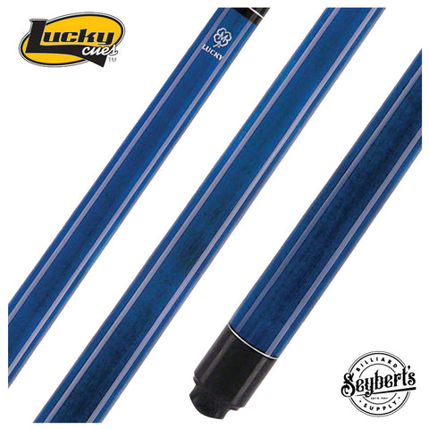 Lucky Pool Cue By McDermott Cues - Lucky L2 Blue Maple - Seybert's ...