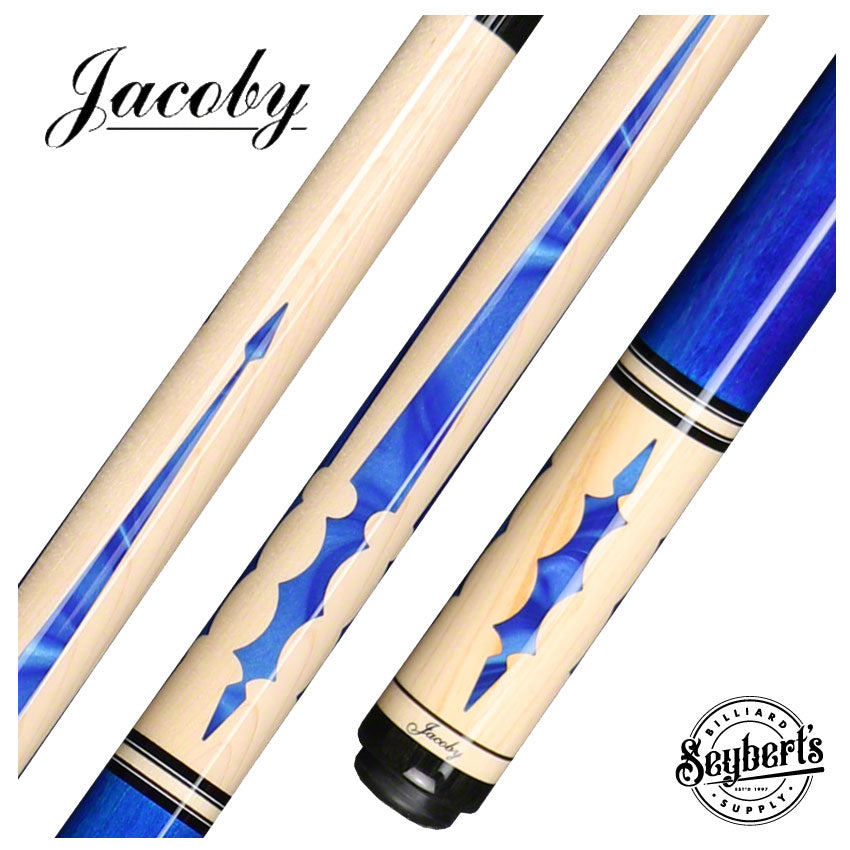 Jacoby Custom Pool Cue | Jacoby MAG 2 Blue Pool Cue - Seybert's ...