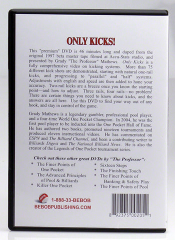 Grady Mathews Billiard Instruction DVD | Only Kicks Pool Practice DVD ...