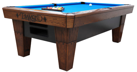 Diamond Pro Am Oak With Walnut Finish Pool Table - Diamond Billiards ...
